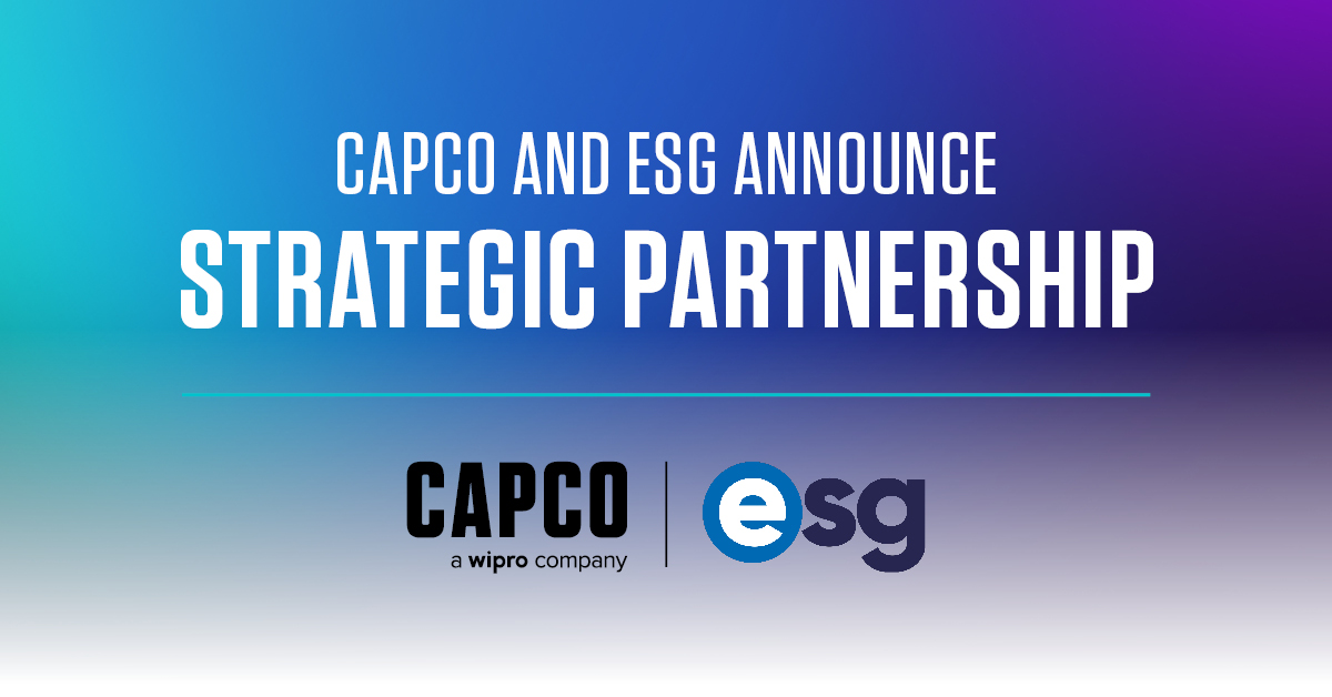 Capco and ESG announce partnership to improve CIS delivery
