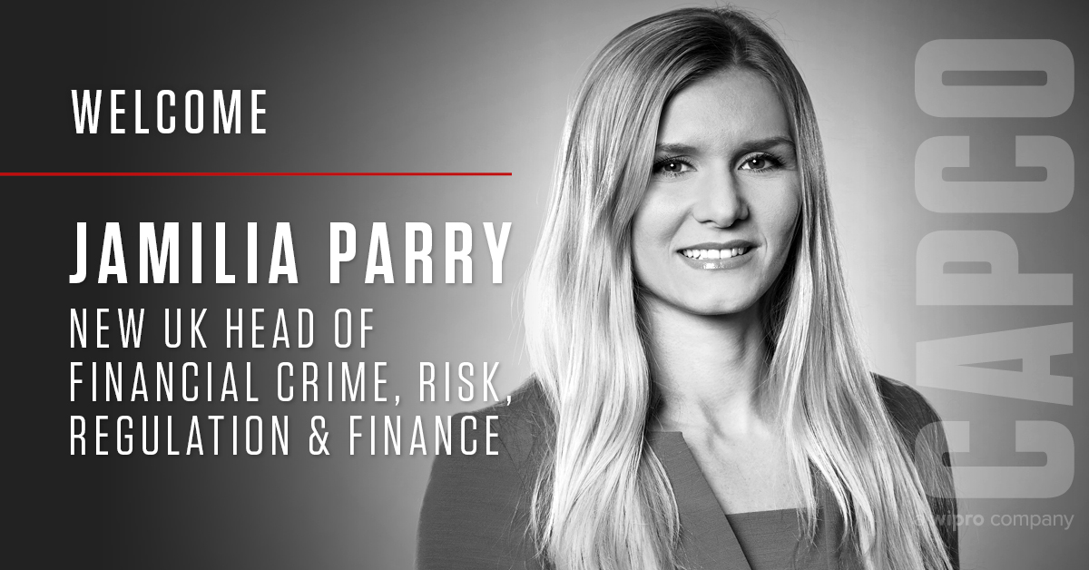 Capco Appoints Jamilia Parry As Partner And UK Head Of Financial Crime, Risk, Regulation & Finance