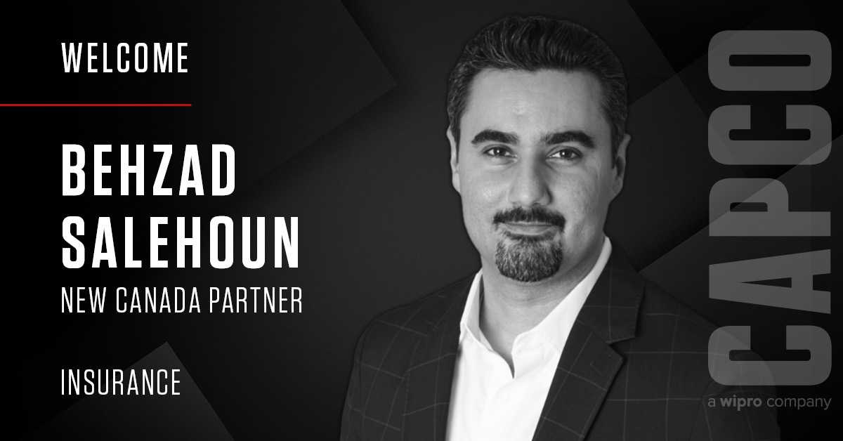 Capco Appoints Behzad Salehoun As Canada Insurance Lead