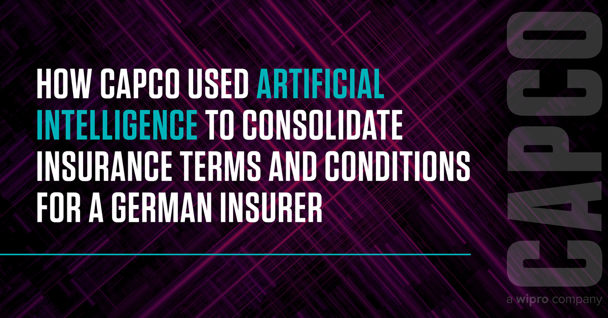 How Capco Used Artificial Intelligence to Consolidate Insurance Terms ...