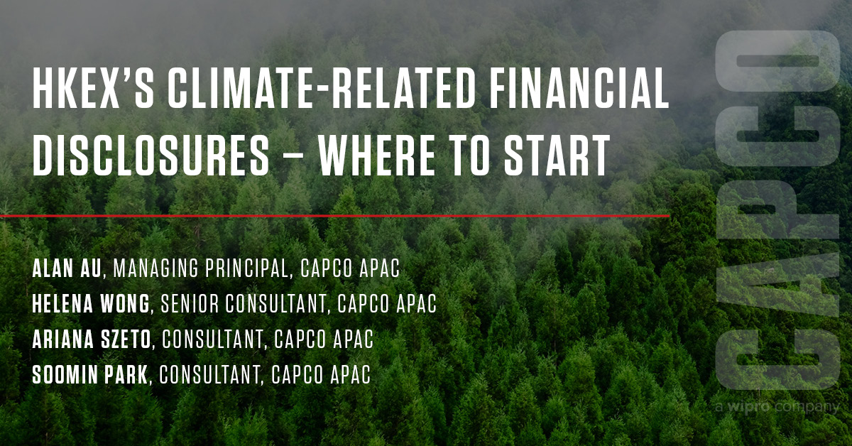 HKEX's Climate-Related Financial Disclosures: Where To Start?