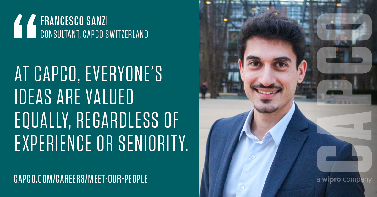 Capco Career Stories: Francesco, Capco Switzerland