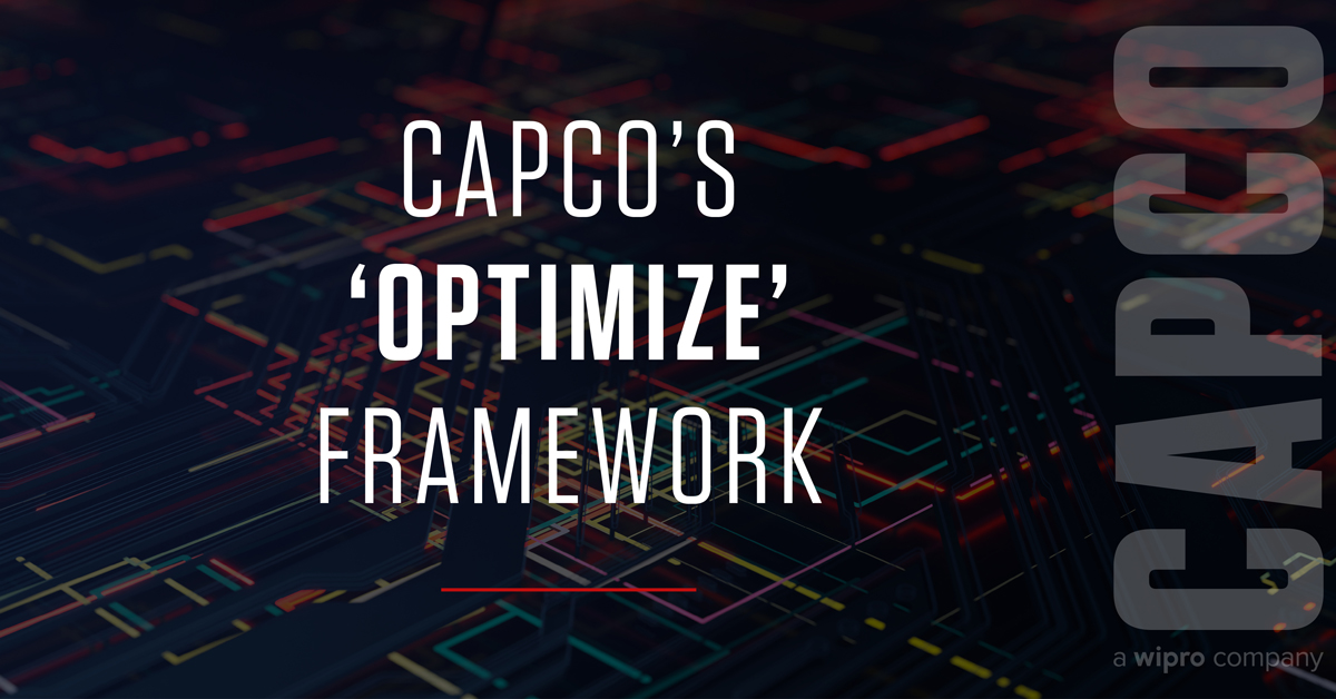Capco's 'Optimize' Framework for Capital Markets Series