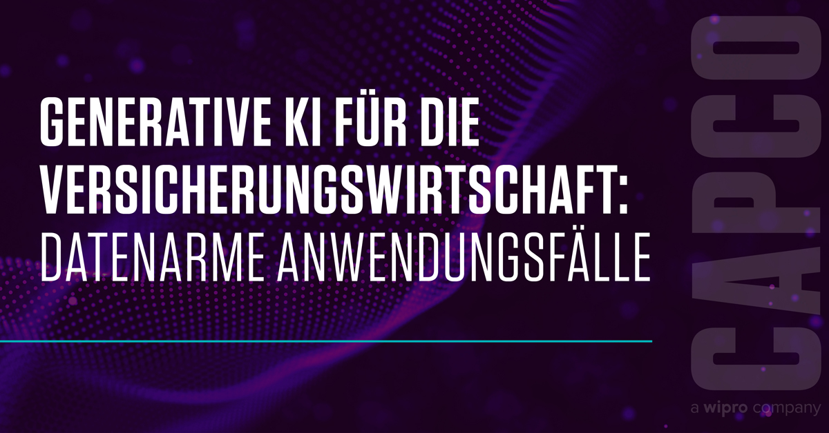 Generative KI für die Versicherungswirtschaft: Datenarme Anwendungsfälle