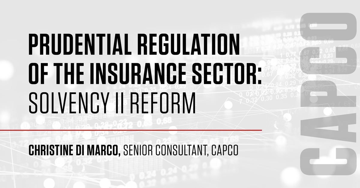 Prudential regulation of the insurance sector Solvency II reform