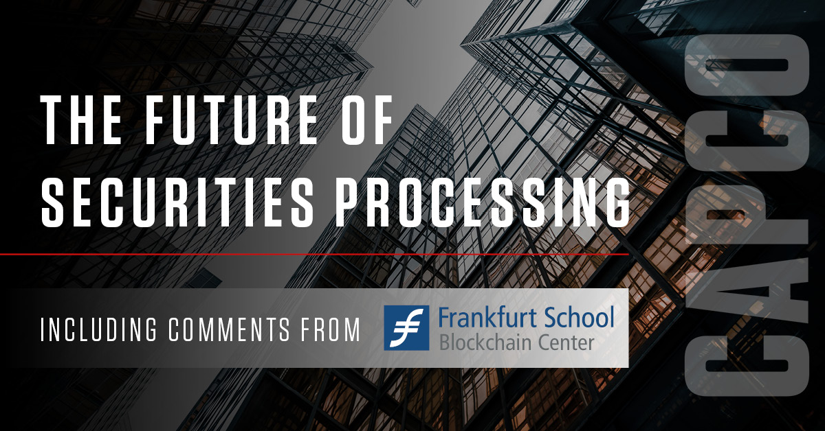 The Future Of Securities Processing